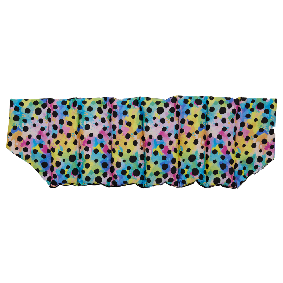 Wrap Around Heat Pack Rainbow Cheetah - Lupin Heat Bag with Straps for ...