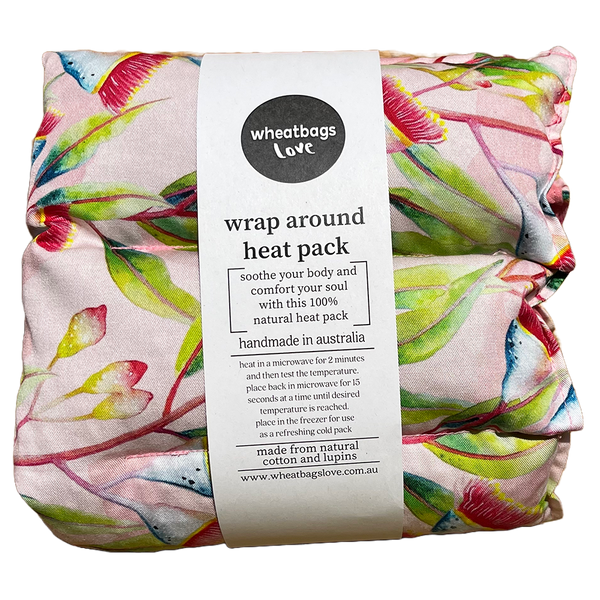 Wrap Around Heat Pack Gum Blossom - Lupin Heat Bag with Straps for ...